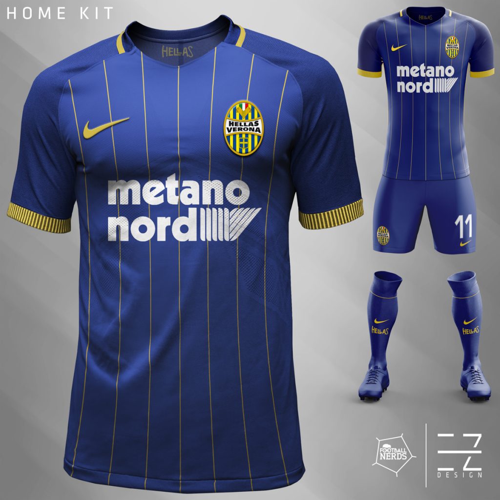 Hellas Verona: le maglie 2017/18 vs i concept di EZETA Design