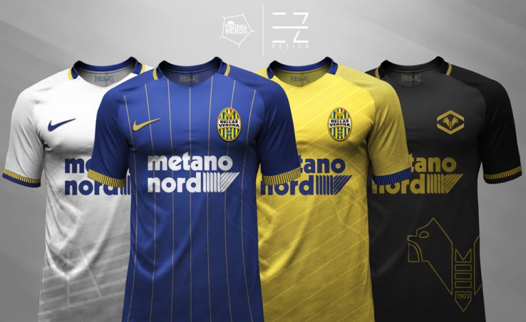 Hellas Verona: le maglie 2017/18 vs i concept di EZETA Design