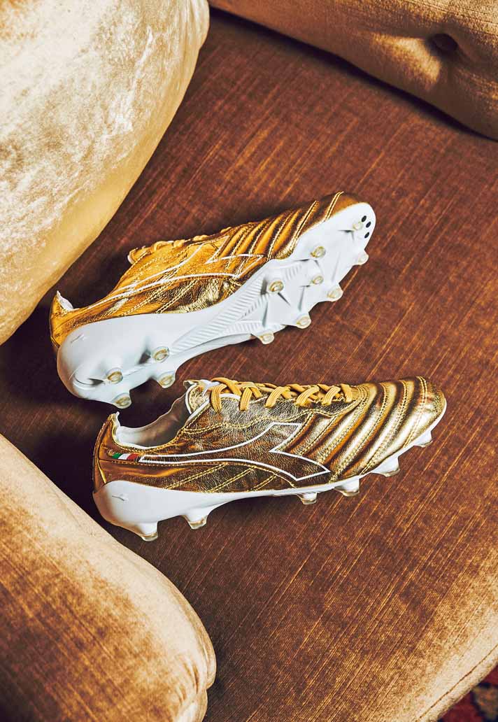 Diadora celebra il pallone d’oro: ecco la Gold Capsule Collection